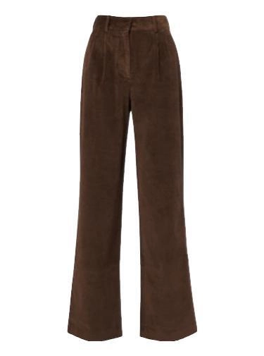 AYA MUSE Aven Cotton-blend Corduroy Wide-leg Pants - Brown