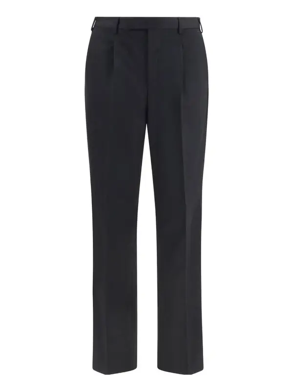 PT TORINO Straight-leg Casual Trousers - Black