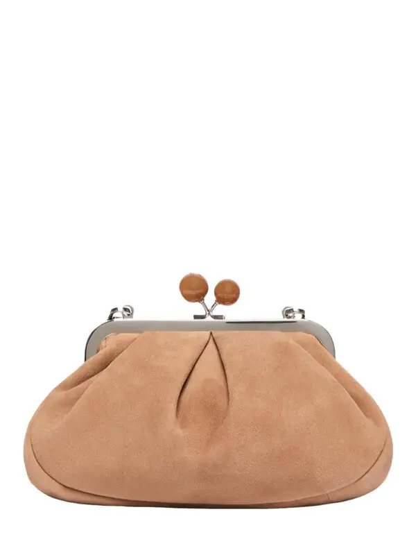 Max Mara Small Suede Pasticcino Bag - Sand