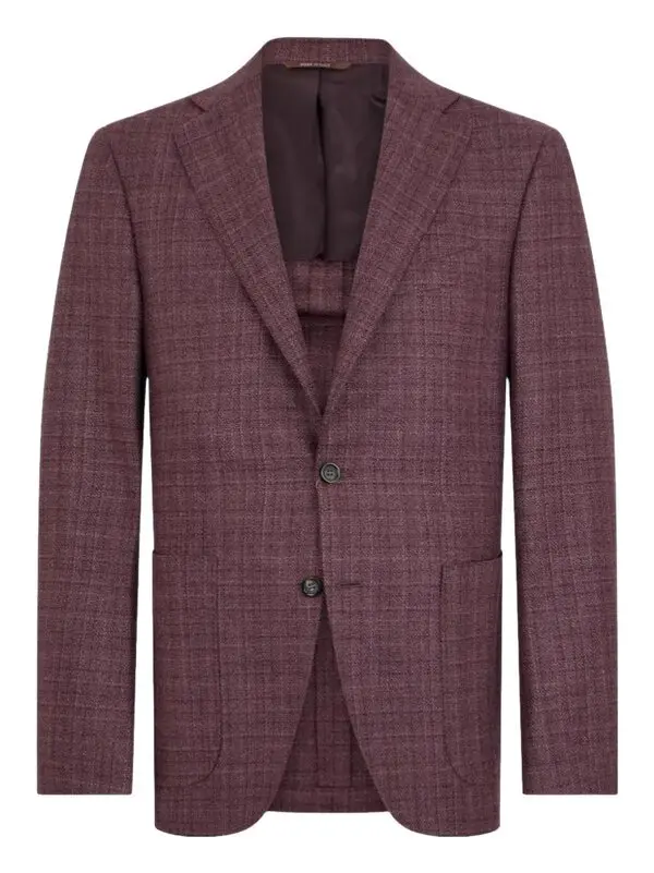 Canali Long-sleeve Blazer - Red