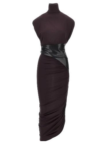 Andamane Turtleneck Dress - Black