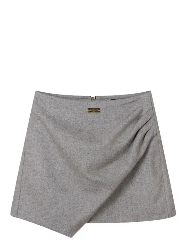 Balmain Zippered Shorts - Grey