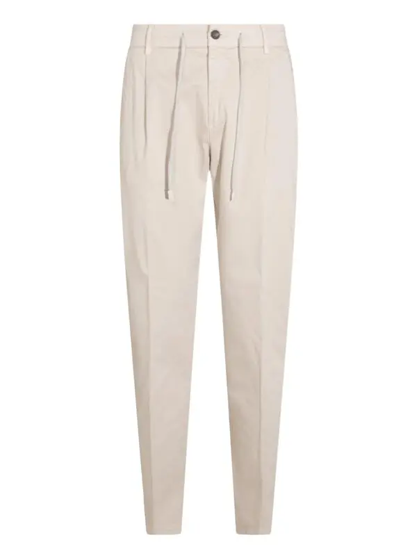 Eleventy Casual Trousers With Drawstring Waist - Nude