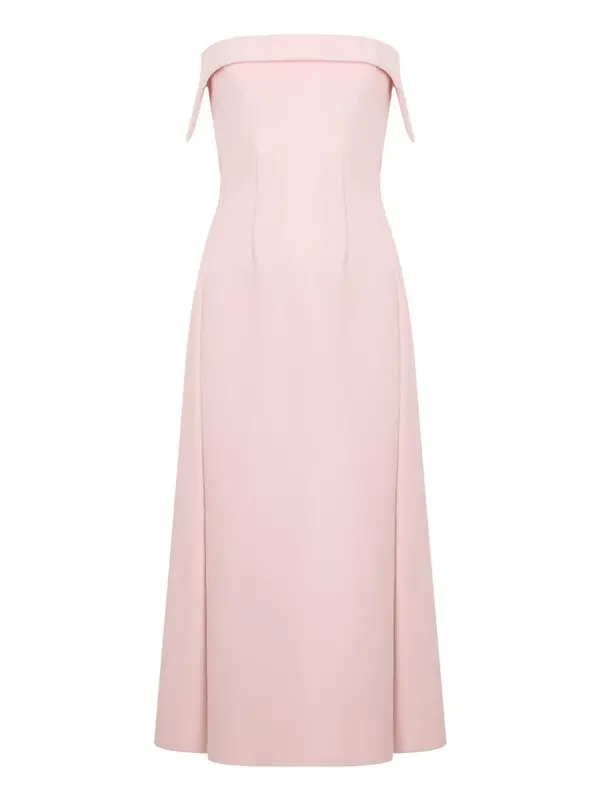 Philosophy Di Lorenzo Serafini Strapless Midi Dress - Light Pink