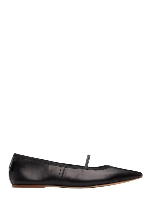 A.p.c. Swan Ballet Flats - Black
