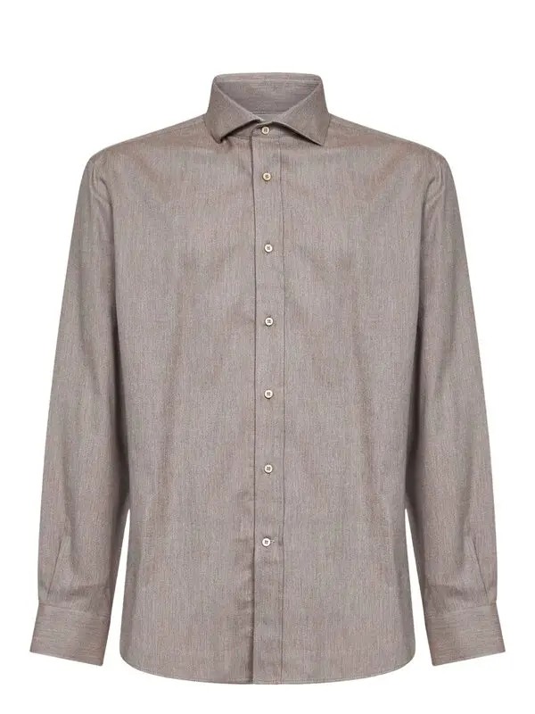 Brunello Cucinelli Long-sleeve Button-up Cardigan - Granite