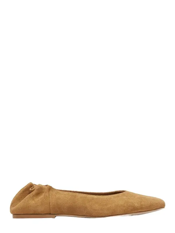 A.p.c. Suede Ballet Flats - Beige