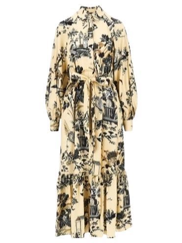 Etro Printed Belted Midi Dress - No