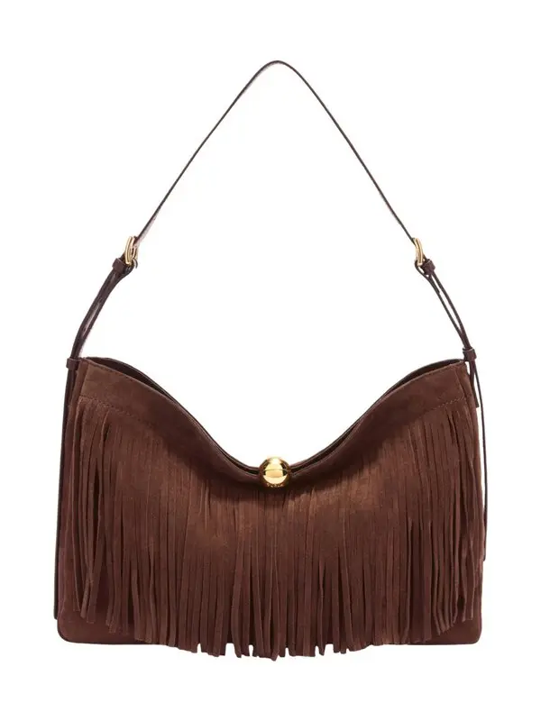 Furla Tasseled Handbag - Chocolate