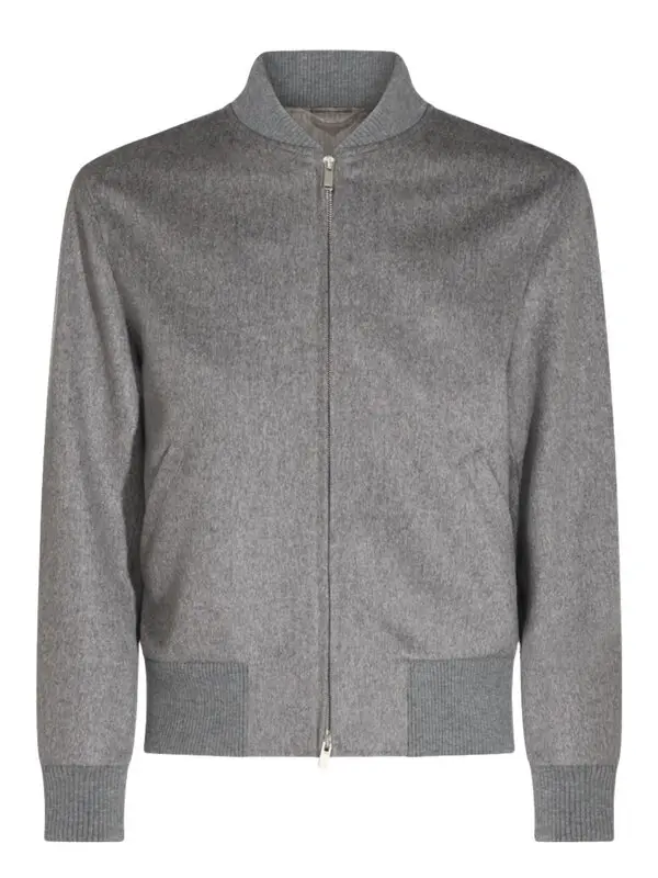 LARDINI Acteor Zip-up Jacket - Grey
