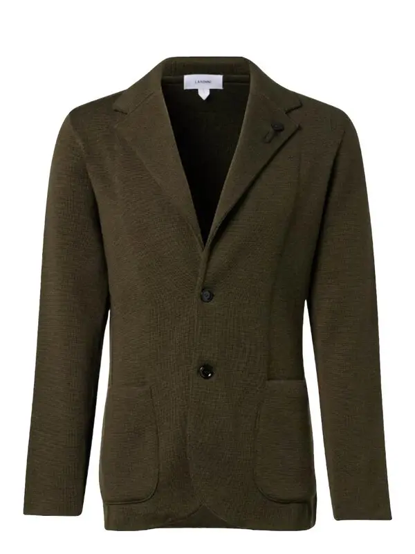 LARDINI Single-breasted Blazer With Patch Pockets - Black