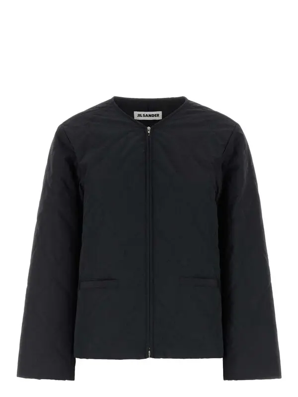 JIL SANDER Quilted Polyester Jacket - Black