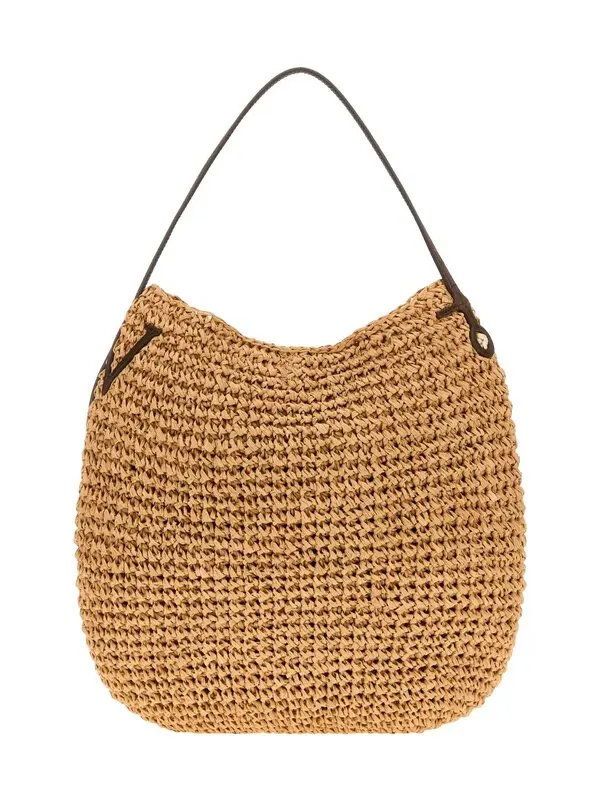 JW Anderson Raffia Bulb Xl Handbag - Brown