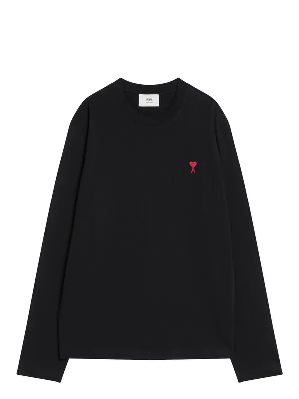 AMI Paris De Coeur T-shirt - Black