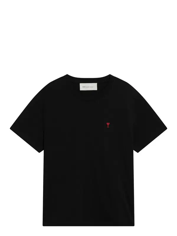 AMI Paris De Coeur T-shirt - Black