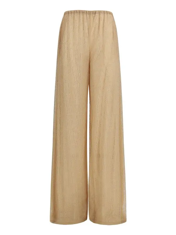 ERMANO SCERVINO Ermanno Scervino Tulle Pants With Strass Embellishment - Pink