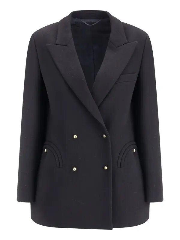 BLAZÉ MILANO Resolute Everyday Blazer In Virgin Wool - Black