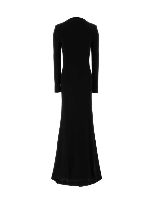 TOM FORD Crepe Long Dress - Black
