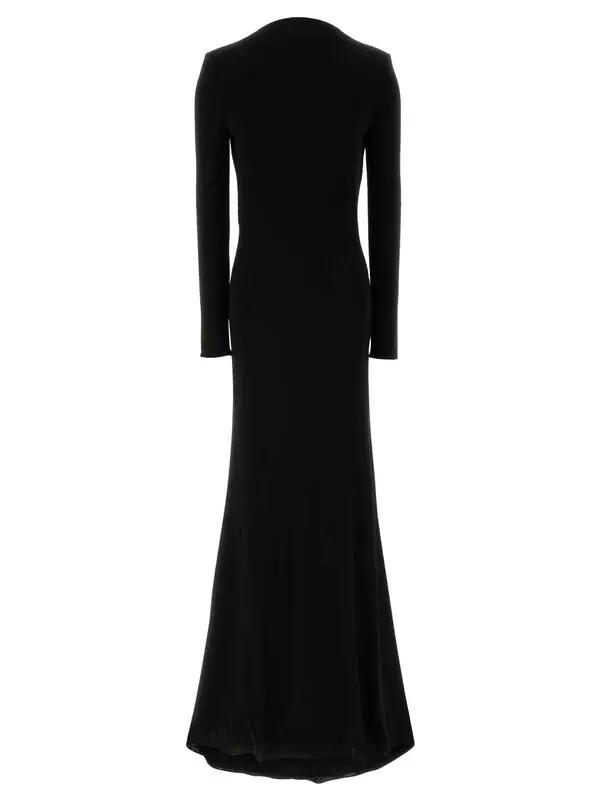 TOM FORD Crepe Long Dress - Black