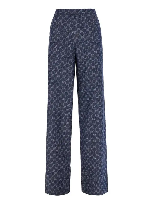 Gucci Monogram Trousers - Multicolor