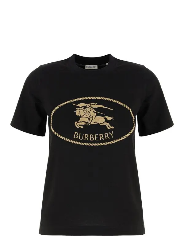 Burberry Embroidered Emblem T-shirt - Multicolor
