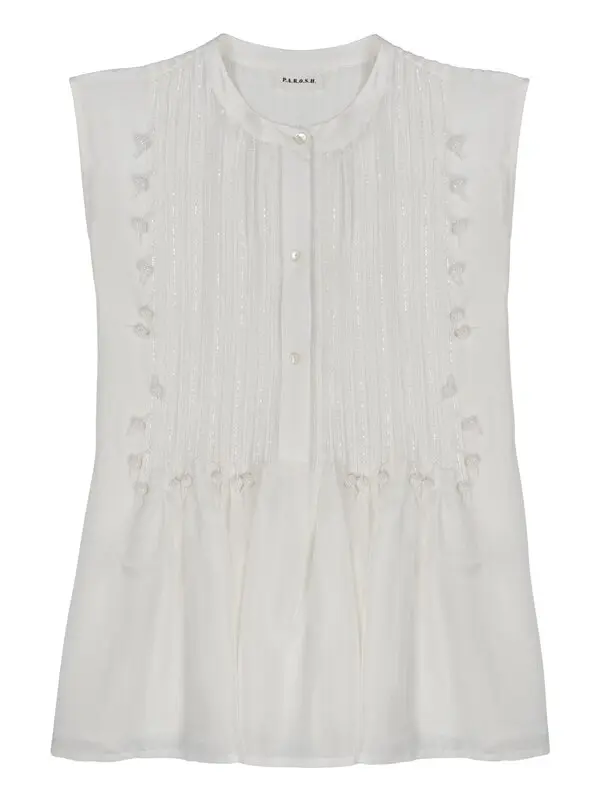 P.a.r.o.s.h P. A.r. O.s. H. Blusa In Seta - White