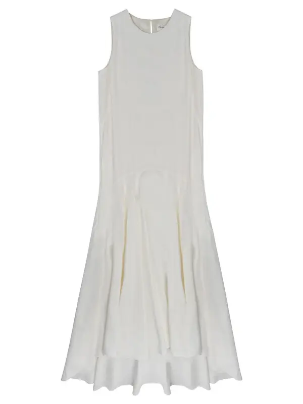 P.a.r.o.s.h Sleeveless Maxi Dress - White