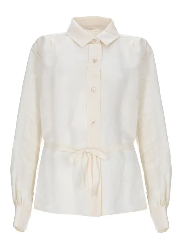 MAISON MARGIELA Silk And Cotton Shirt - Ivory