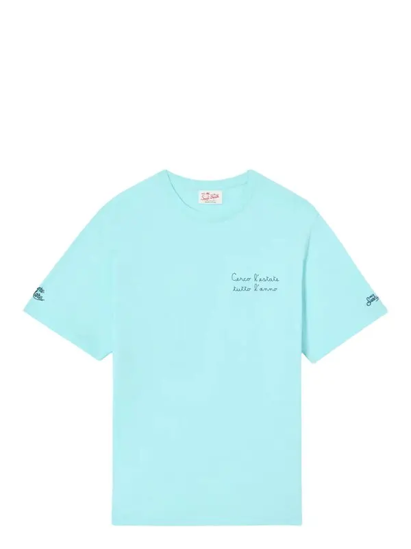 MC2 SAINT BARTH Lightweight Casual T-shirt For - Light Blue