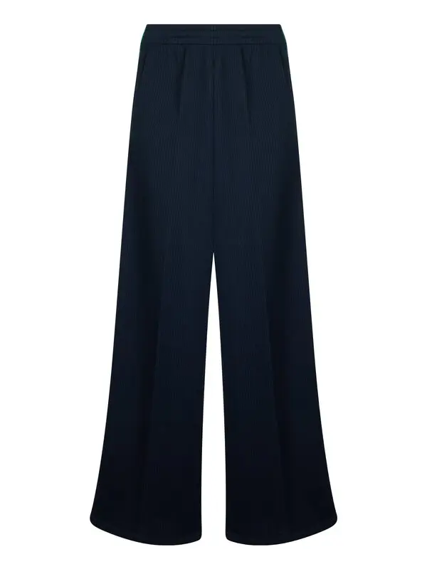 Gucci Palazzo Wide-leg Cotton Pants - Blue