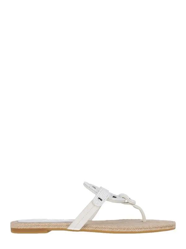 Tory Burch Espadrille Thong Sandals - Cream