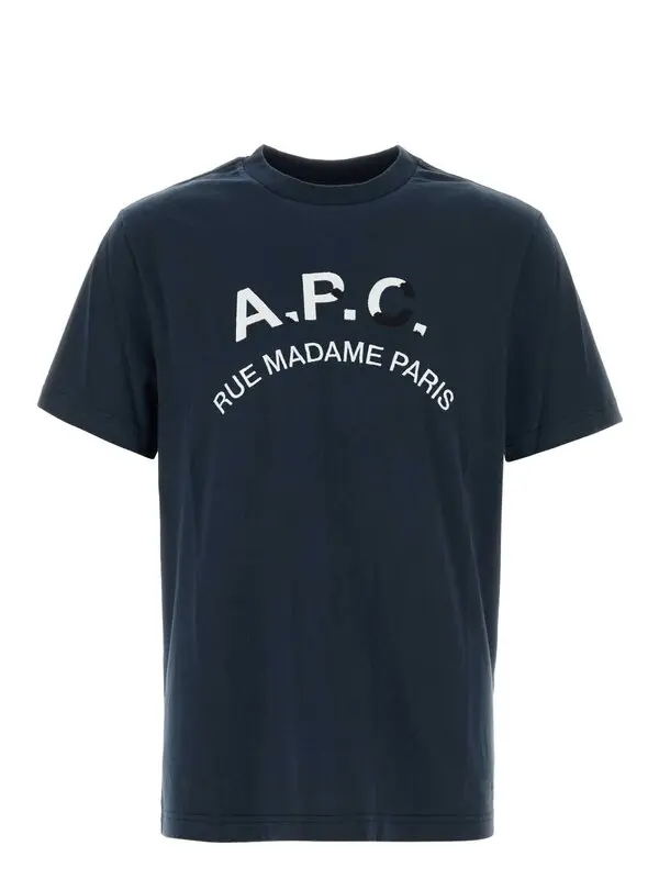 A.p.c. 100% Cotton T-shirt - Blue