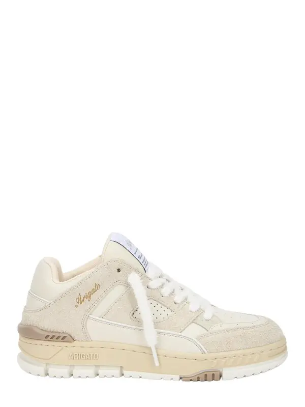 Axel Arigato Lo Fluffy Suede Low-top Sneakers With Embossed Detail - Beige
