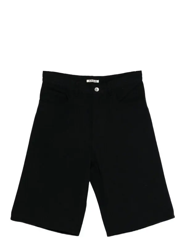 Auralee Silk Shorts - Black