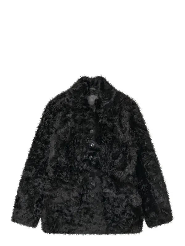 BY MALENE BIRGER Adeline Shearling Jacket - Black
