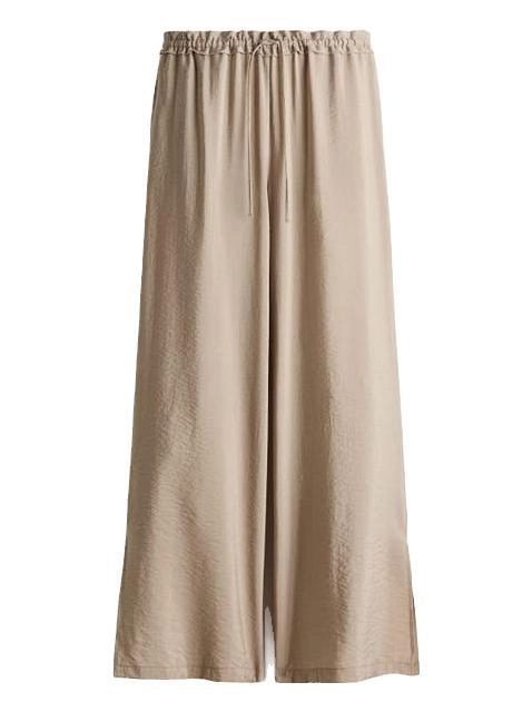 H&m Viscose-blend Drawstring Pants - Beige
