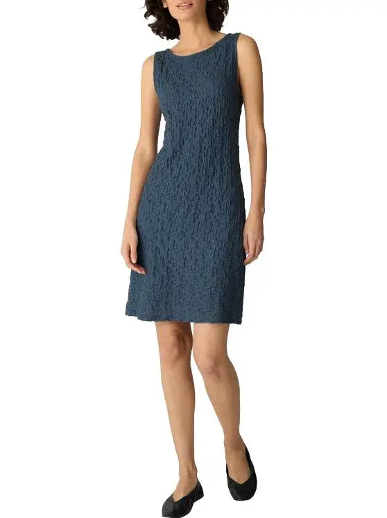 Eileen Fisher Sleeveless Bateau Neck Dress - Cold Spring