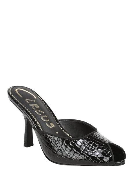 CIRCUS NY BY SAM EDELMAN Glenda Peep Toe Slide Sandal - Black