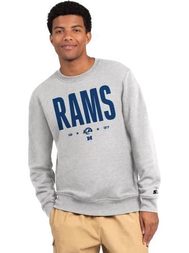 STARTER Los Angeles Rams Crewneck Sweatshirt - Ash