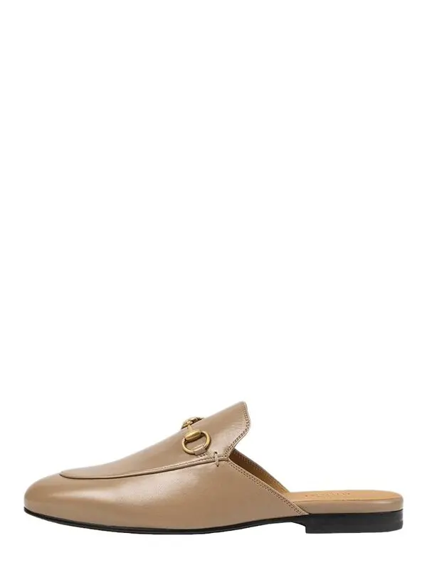 Gucci Princetown Leather Slipper 'brown Leather - Tan