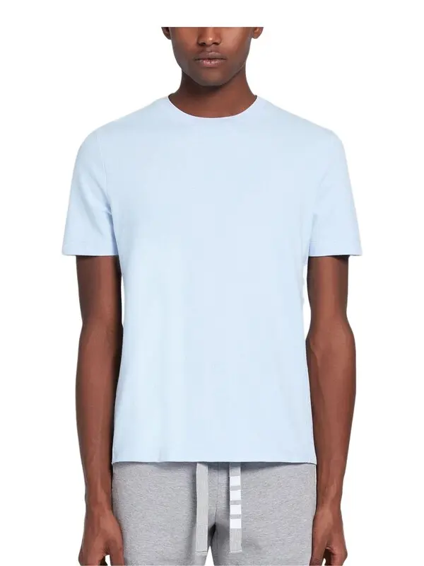 Thom Browne Short Sleeve T-shirt - Sky Blue