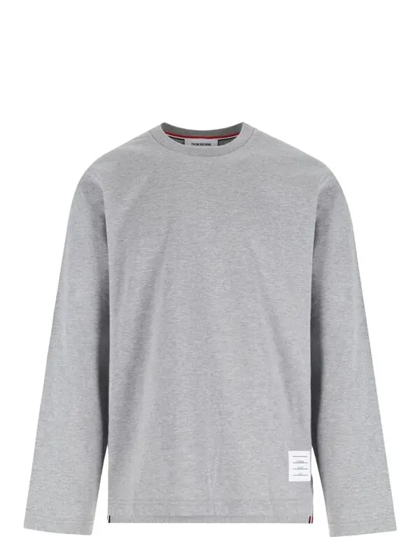 Thom Browne Long Sleeve T-shirt - Gray