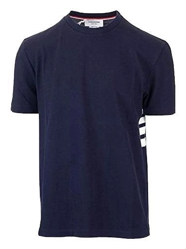 Thom Browne Short Sleeve T-shirt - Navy