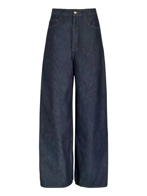Ossou Wide-leg Jeans - Blue
