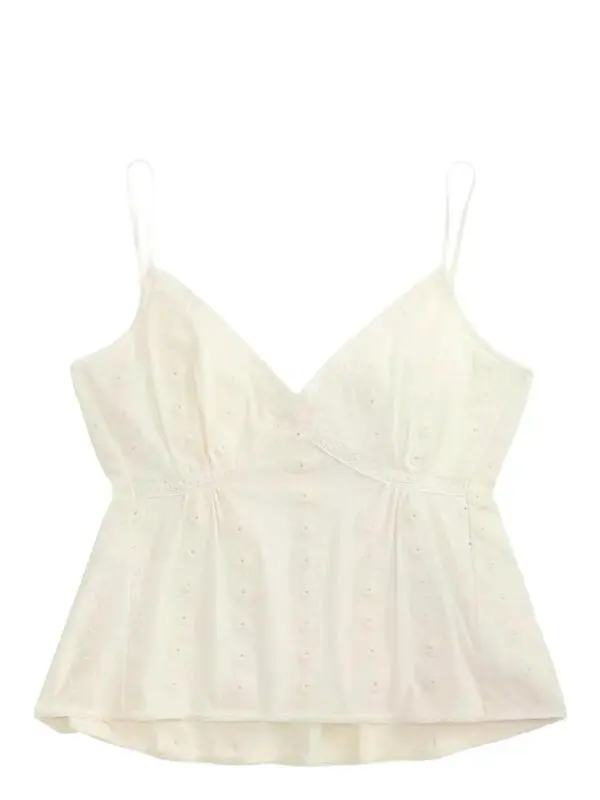Ralph Lauren Eyelet Lace-trim Blouse - Neutrals