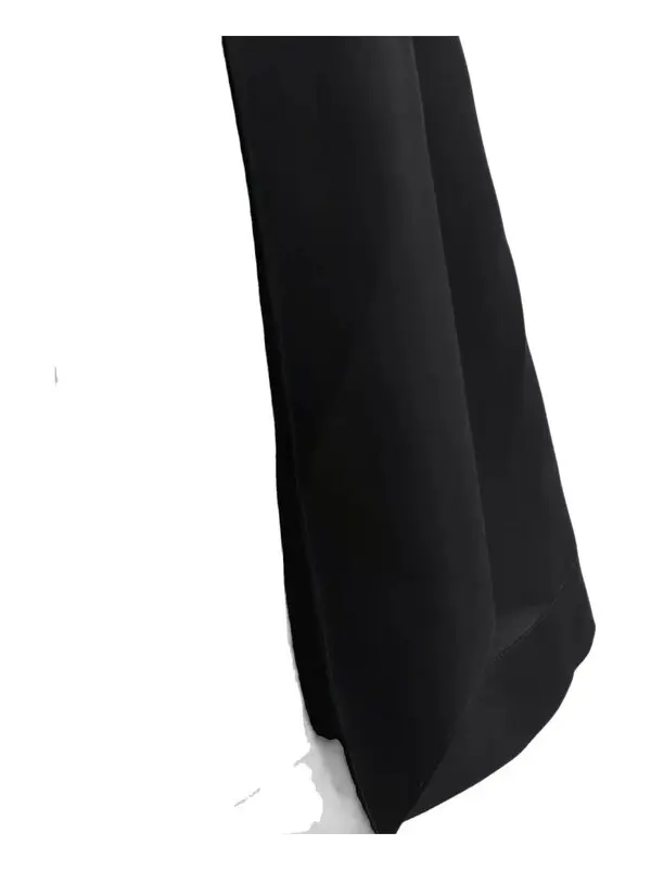 Alberta Ferretti Asymmetrical Tie-fastening Cape - Black