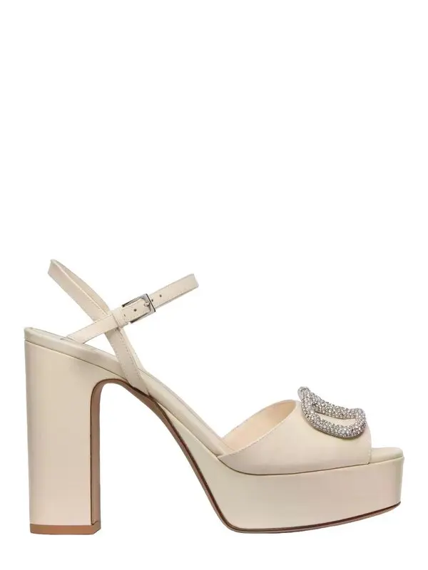 Valentino Garavani Vlogo Signature Platform Sandals - Neutrals