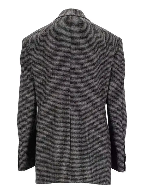 Tagliatore Loreley Double-breasted Micro-check Jacket - Grey