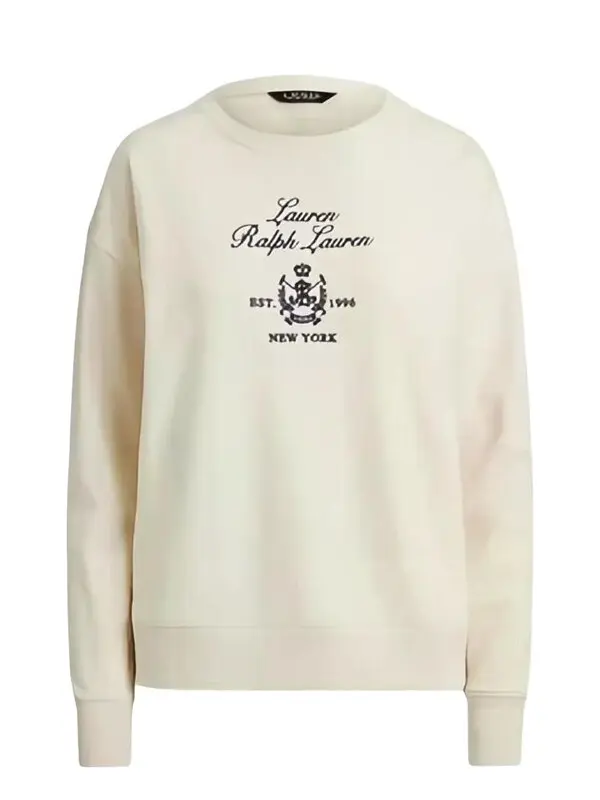 Ralph Lauren Logo Print Crewneck Sweatshirt - Neutrals
