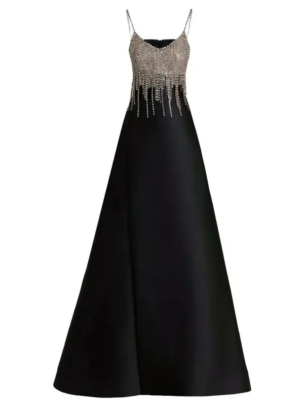 GEMY MAALOUF Beaded Maxi Dress - Black